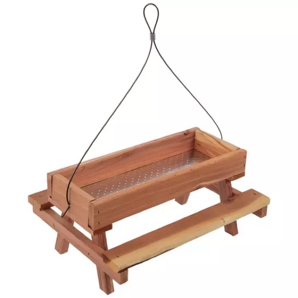 Accents | Picnic Table Wood Bird Feeder | Poshmark